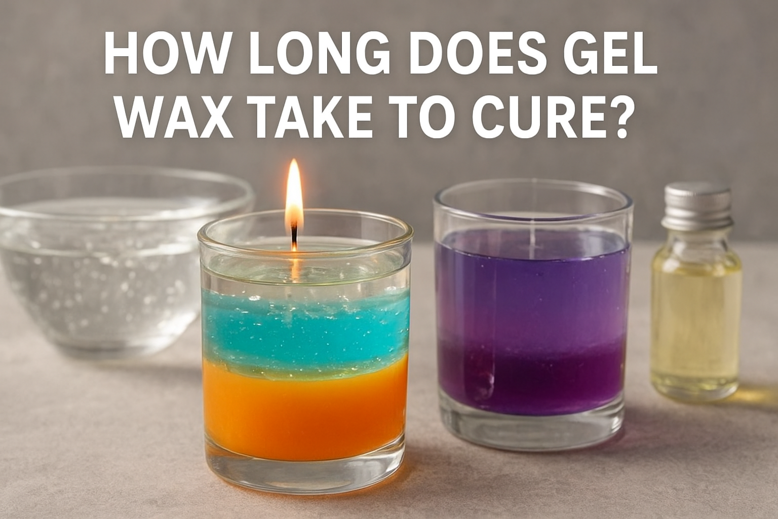 How Long Does Gel Wax Take to Cure? - Global Candle Raw Materials Supplier